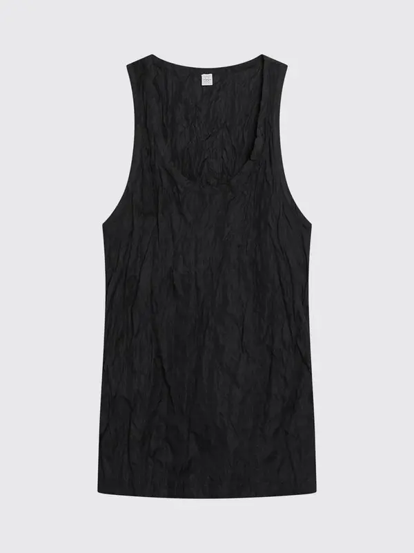 TOTEME Off-the-shoulder Crinkled Cotton-blend Top