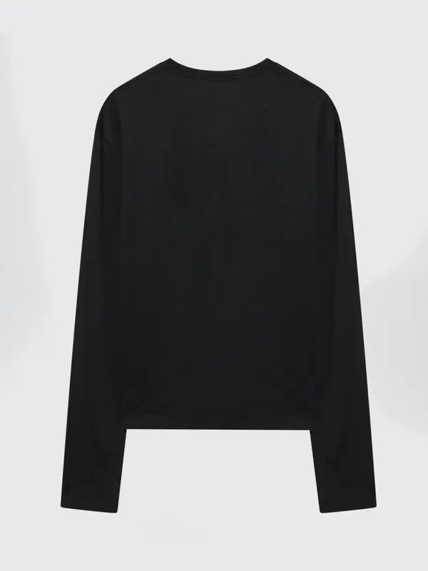 TOTEME Dropped-shoulder Long-sleeve Lyocell-cotton Blend T-shirt
