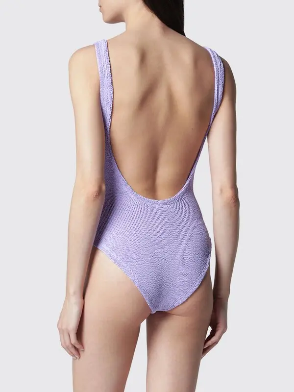 Hunza G Square Stretch One-piece Swimsuit With Square Neckline