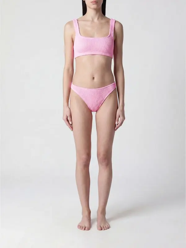 Hunza G Textured Two-piece Swimsuit - Pink