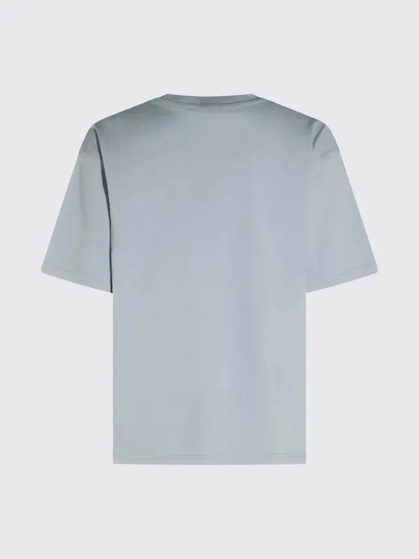 DIESEL® Crewneck Cotton T-shirt With -effect Oval D Logo - Dust