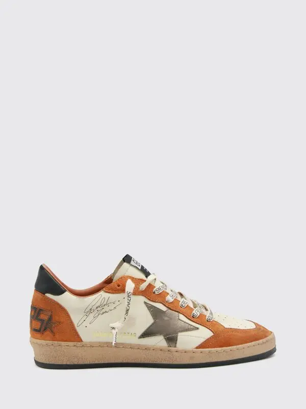 GOLDEN GOOSE Ball Star Two-tone Nappa And Suede Sneakers - White