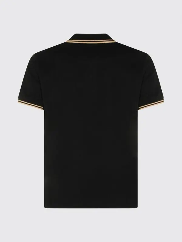 VIVIENNE WESTWOOD Orb Logo Cotton Polo With Contrast Tipping - Black