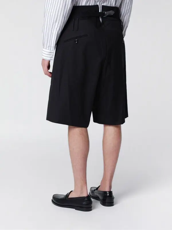 NAMACHEKO High-waisted Tailored Cotton Shorts With Belt Loops