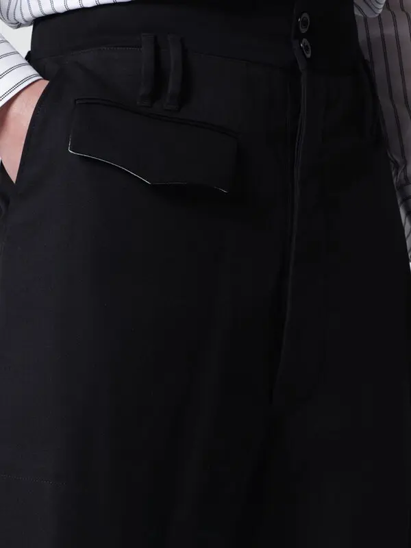 NAMACHEKO High-waisted Tailored Cotton Shorts With Belt Loops