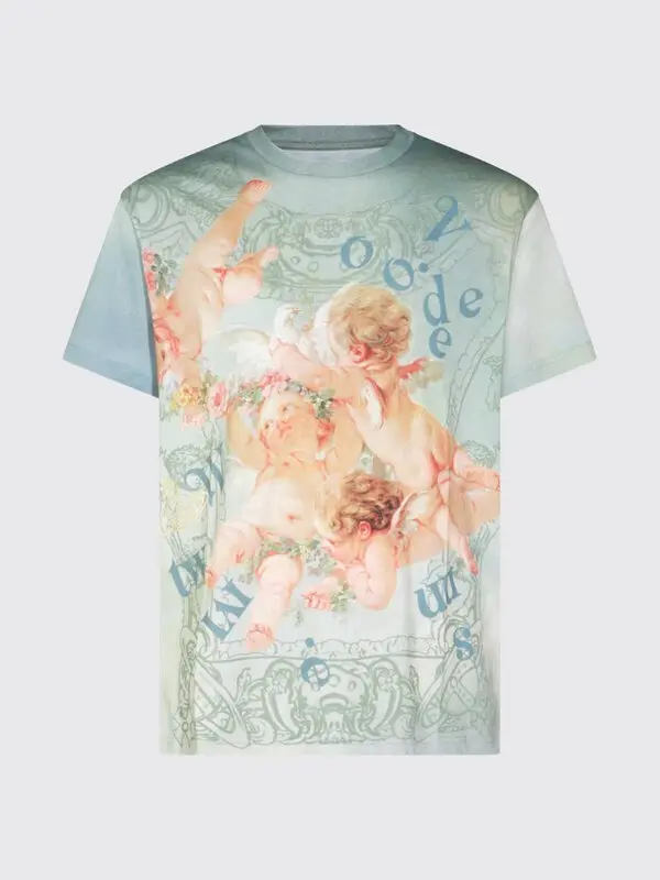 VIVIENNE WESTWOOD Slim Fit Cotton T-shirt With Graphic Print And Lettering Logo