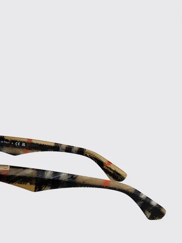 Burberry Cat-eye Acetate Sunglasses With Vintage Check Pattern
