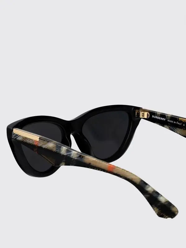 Burberry Cat-eye Acetate Sunglasses With Vintage Check Pattern