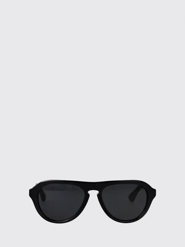 Burberry Aviator Acetate Sunglasses With Rounded Shape And Logo