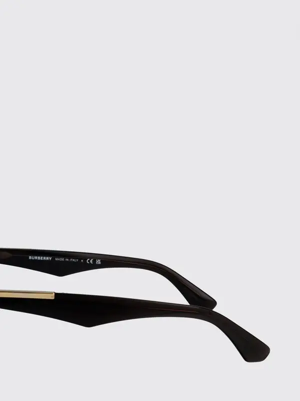 Burberry Aviator Acetate Sunglasses With Rounded Shape And Logo