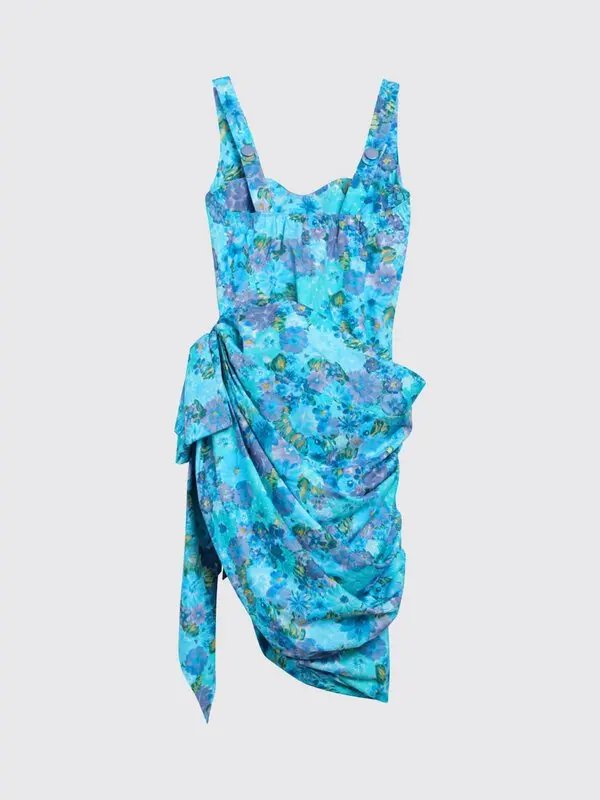 Chloé Off-the-shoulder Floral Cotton Bustier Mini Dress