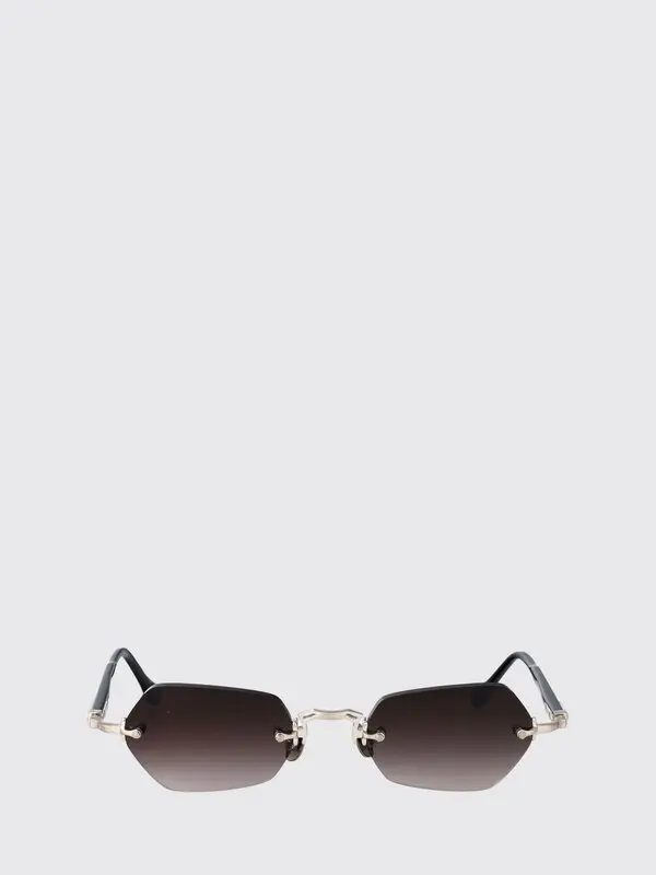 Matsuda Flared Frame Sunglasses In Tortoiseshell Acetate And Metal - Silver