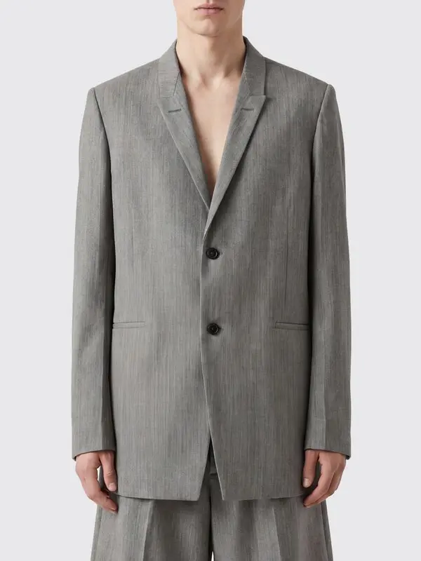 Rick Owens Peak Lapel Single-breasted Wool Blazer