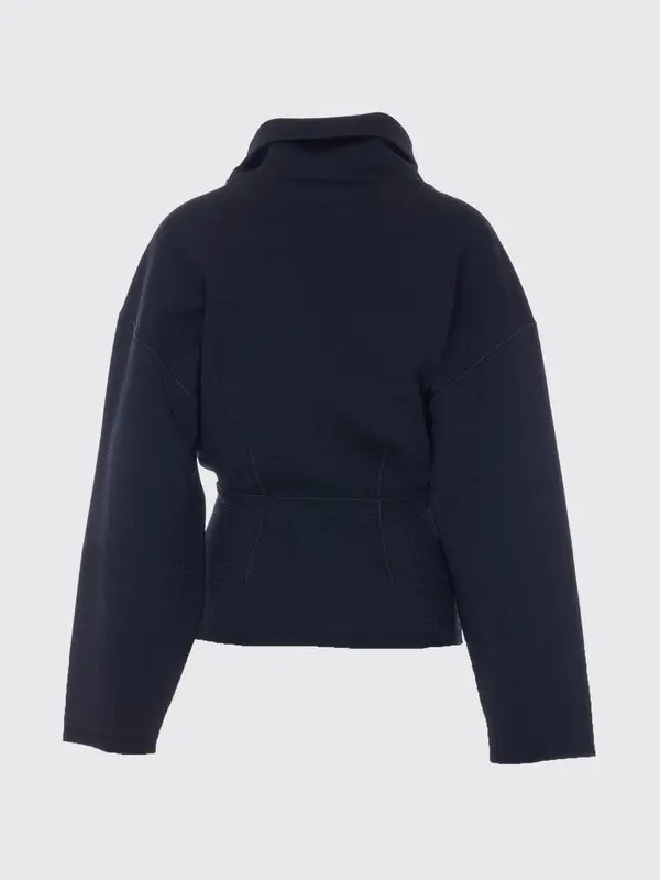 Alaïa Slim-fit Turtleneck Jumper In Silk Blend With Dropped Shoulders