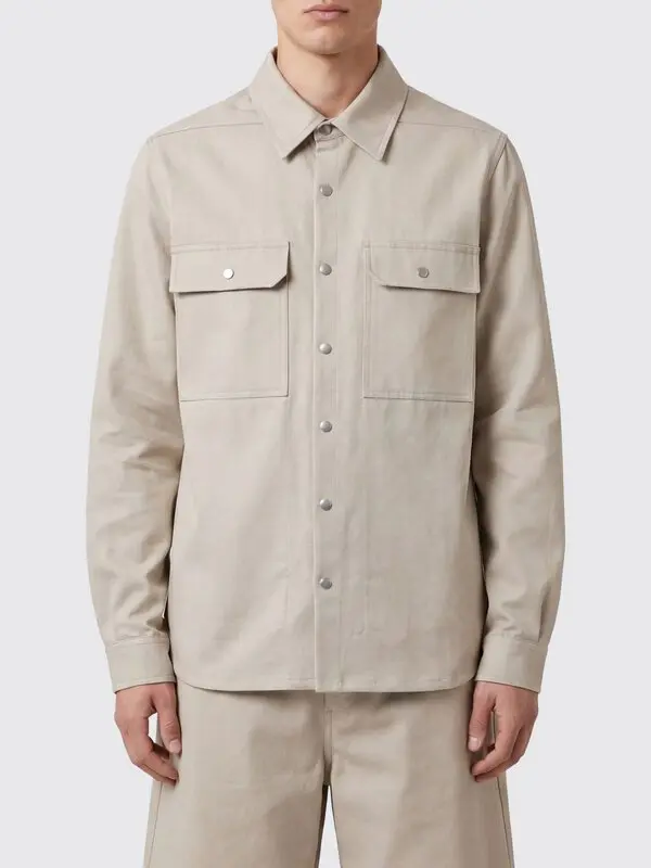Rick Owens Duchesse Shirt Jacket With Classic Collar