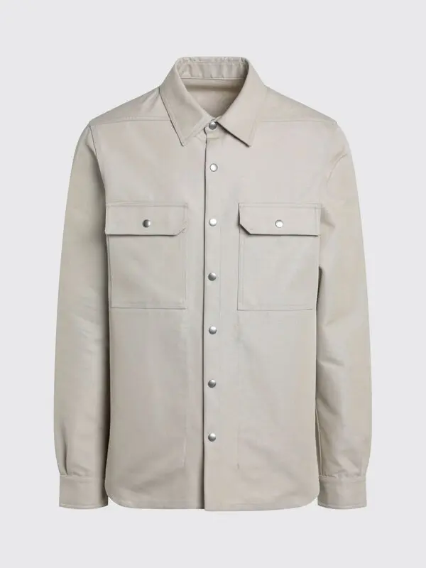 Rick Owens Duchesse Shirt Jacket With Classic Collar