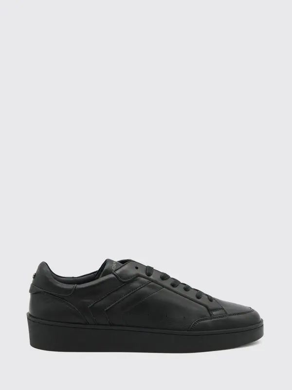 Canali Low-top Leather Trainers - Black