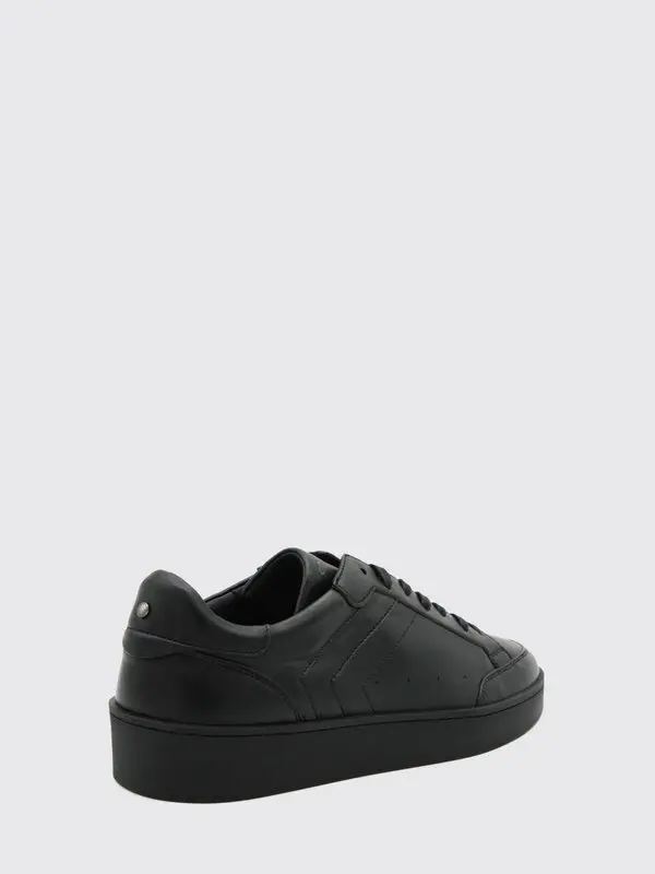 Canali Low-top Leather Trainers - Black