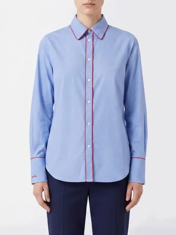 Polo Ralph Lauren Slim Fit Stretch Cotton Long-sleeve Shirt - Sky
