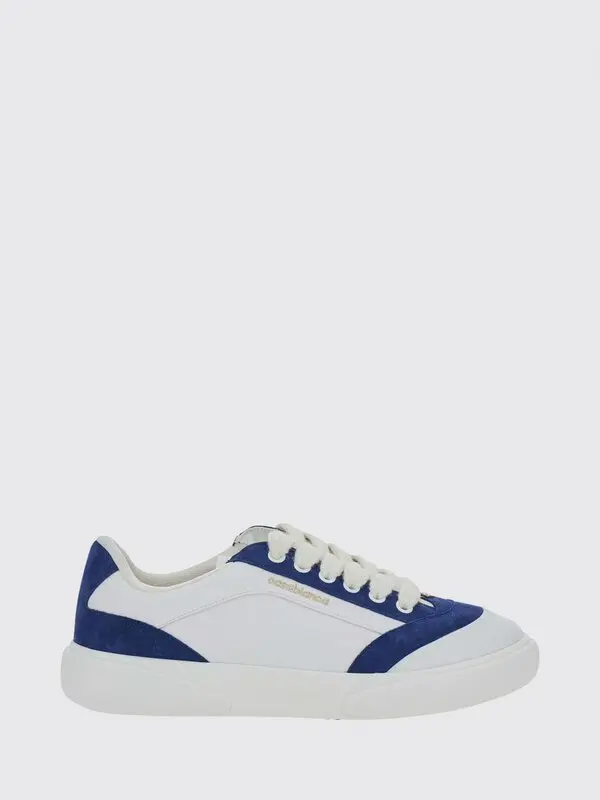 Casablanca Bi-material Round Toe Lace-up Sneakers - White 2