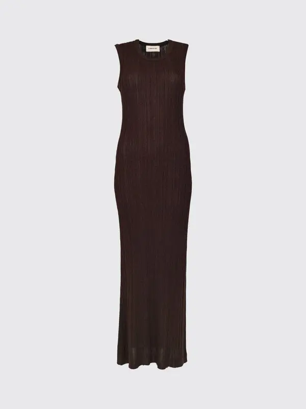 ATOMO FACTORY Off-the-shoulder Ribbed Midi Dress