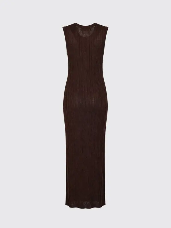 ATOMO FACTORY Off-the-shoulder Ribbed Midi Dress