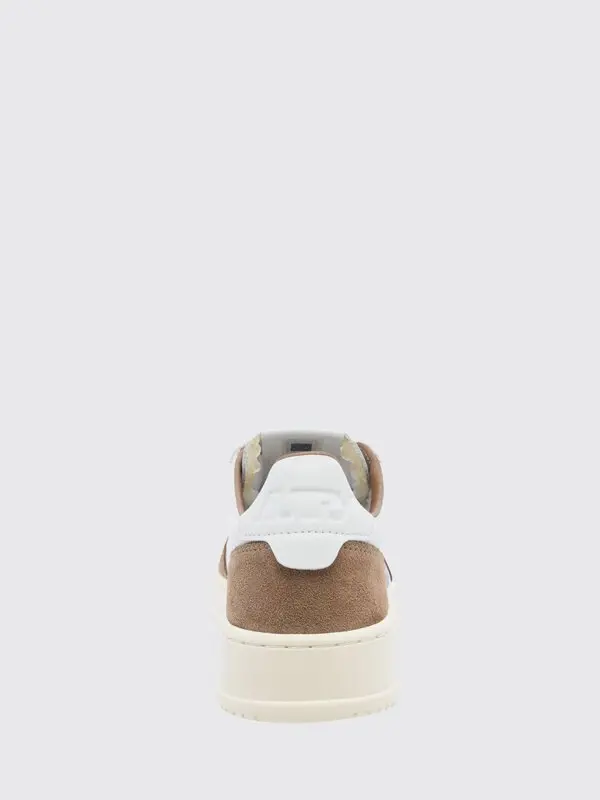 AUTRY Medalist Low Two-tone Calfskin And Suede Trainers - White