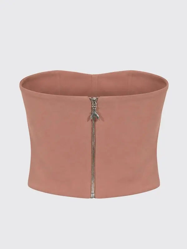 Patrizia Pepe Stretch Jersey Bustier Top With Sweetheart Neckline