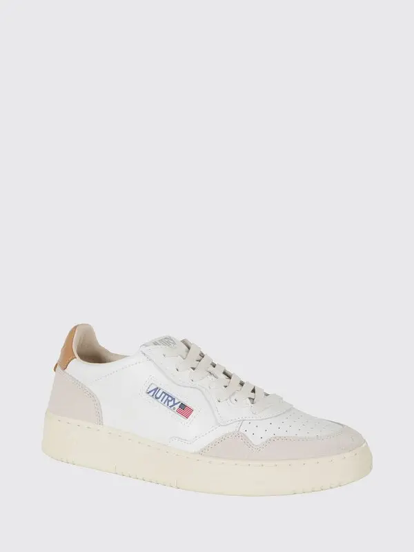 AUTRY Medalist Low Top Sneakers In Leather, Suede, And Nylon - Ice