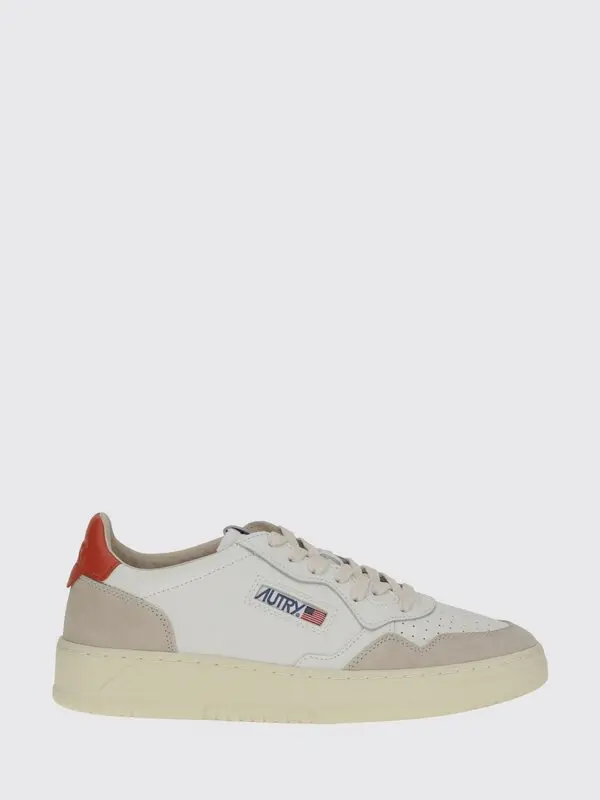 AUTRY Medalist Low Top Sneakers In Leather, Suede, And Nylon - Orange