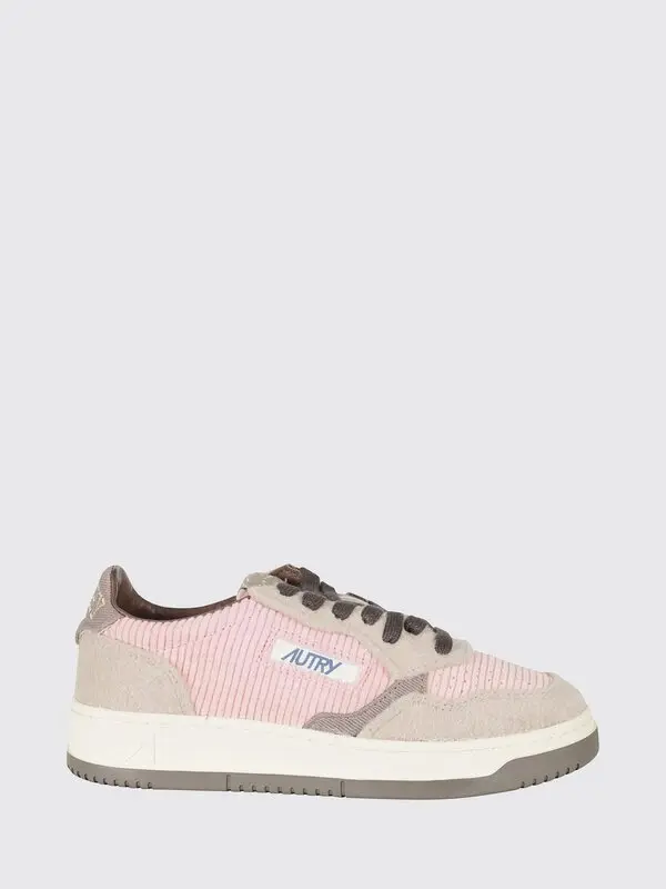 AUTRY Medalist Low Leather And Suede Sneakers - Pink
