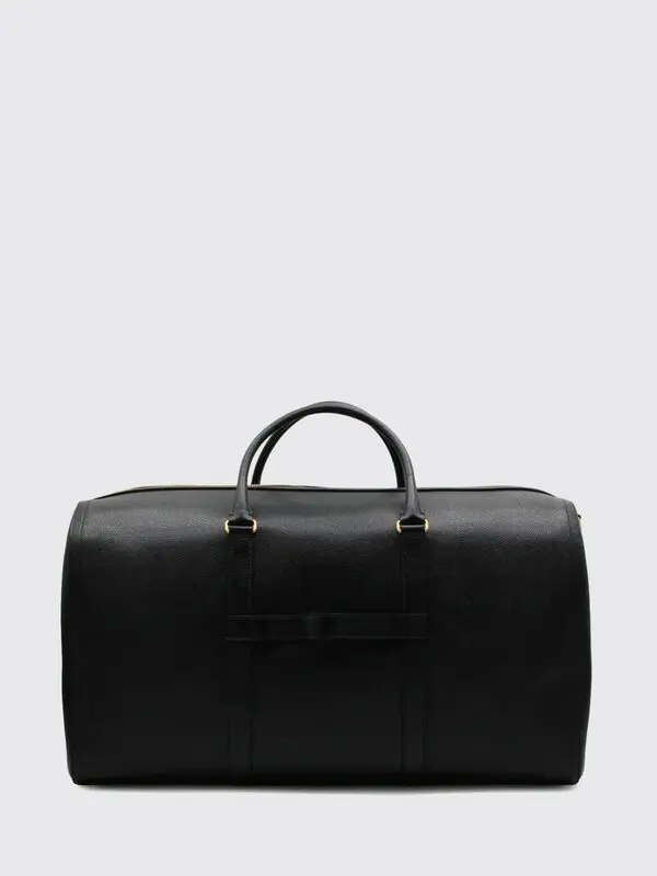 Thom Browne Grained Calfskin Leather Travel Bag With Removable Strap