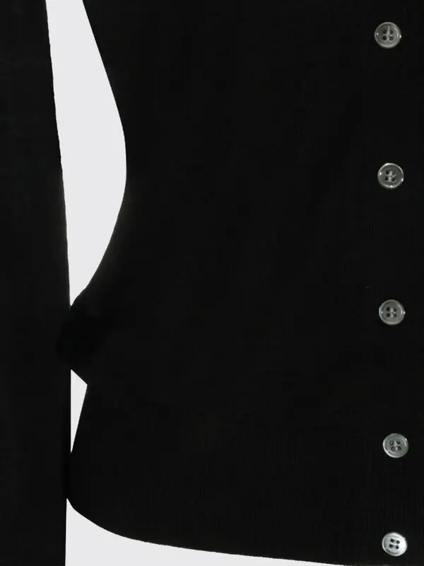 Alexander Wang V-neck Wool Cardigan With Contrast Logo