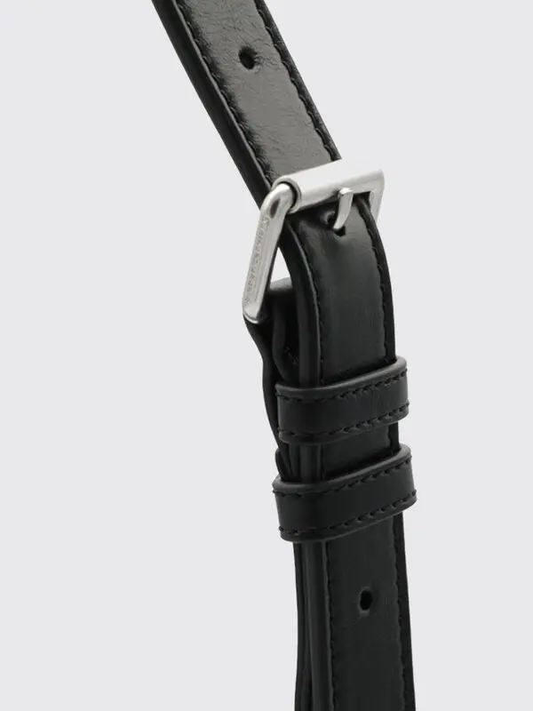 Alexander Wang Curved Leather Shoulder Bag - Black