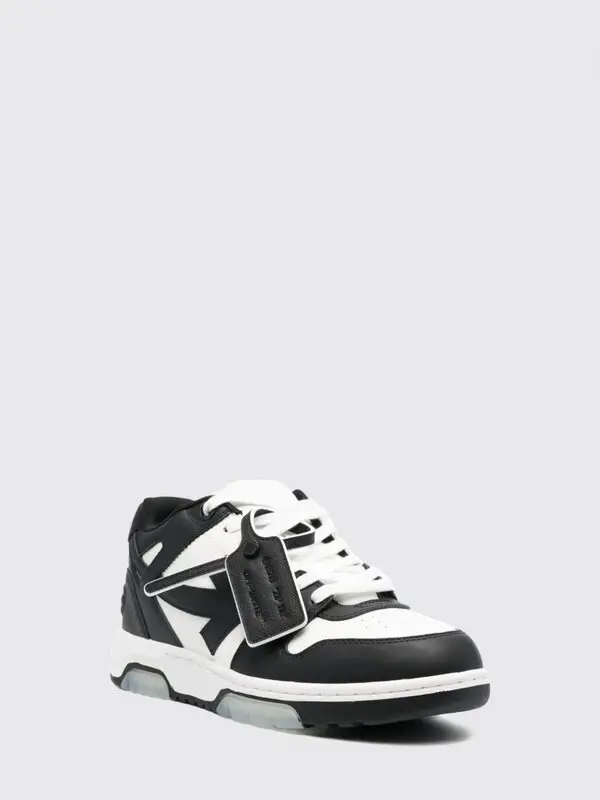 Off-White Out Of Office Leather And Recycled Polyester Sneakers - White 1