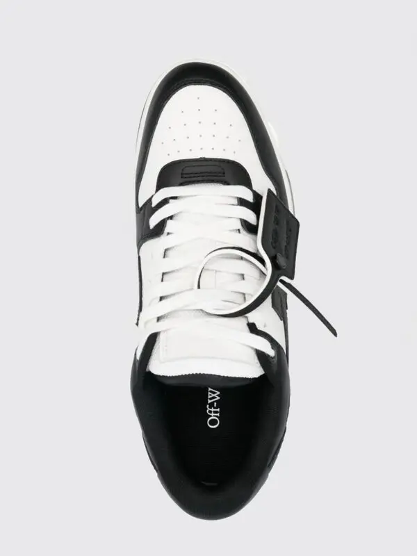 Off-White Out Of Office Leather And Recycled Polyester Sneakers - White 1