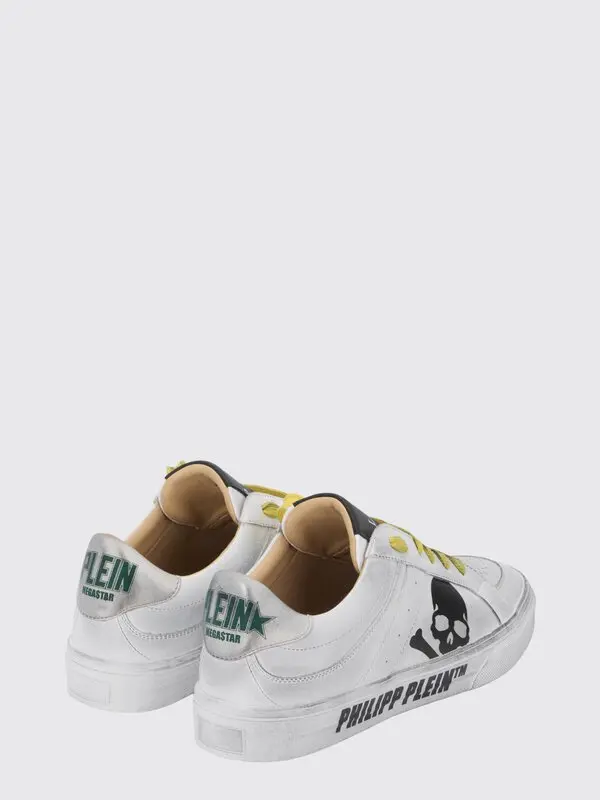 Philipp Plein Leather Sneakers With Skull Motif