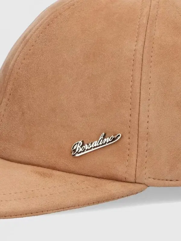 Borsalino Suede Baseball Cap - Brown