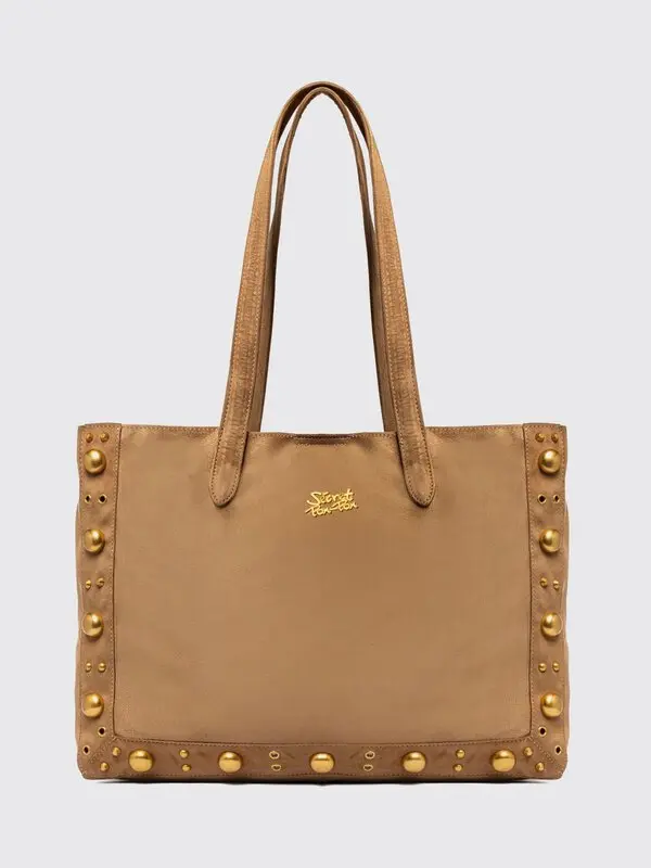 SECRET PON-PON Studded Tote Bag - Leather