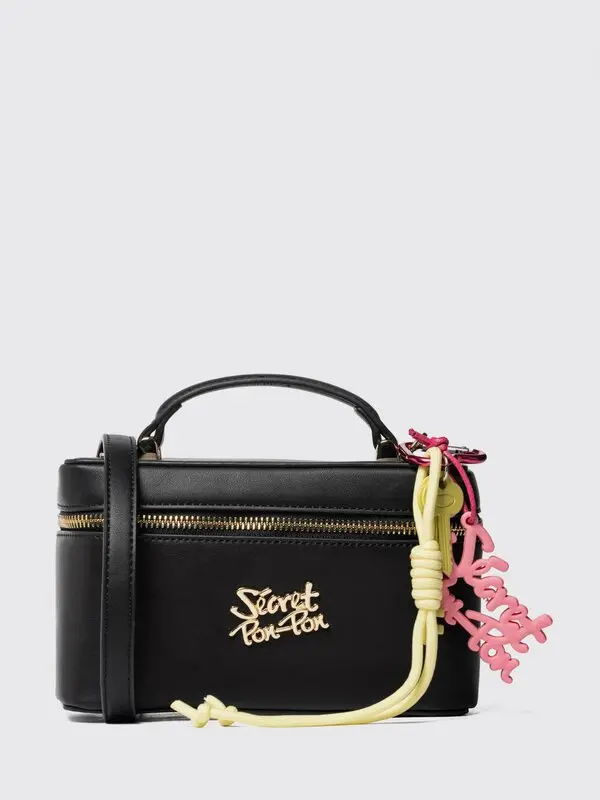 SECRET PON-PON Mini Bag - Black