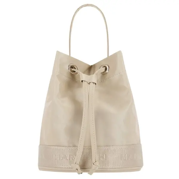 MARHEN.J Neutrals Recycled Nylon Bucket Bag Lexy - Beige