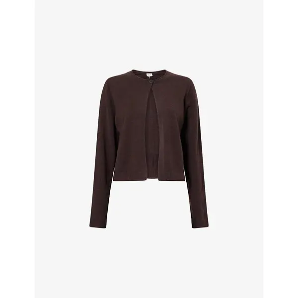 ME+EM Slim-fit Knitted Cashmere Cardigan - Cocoa Brown