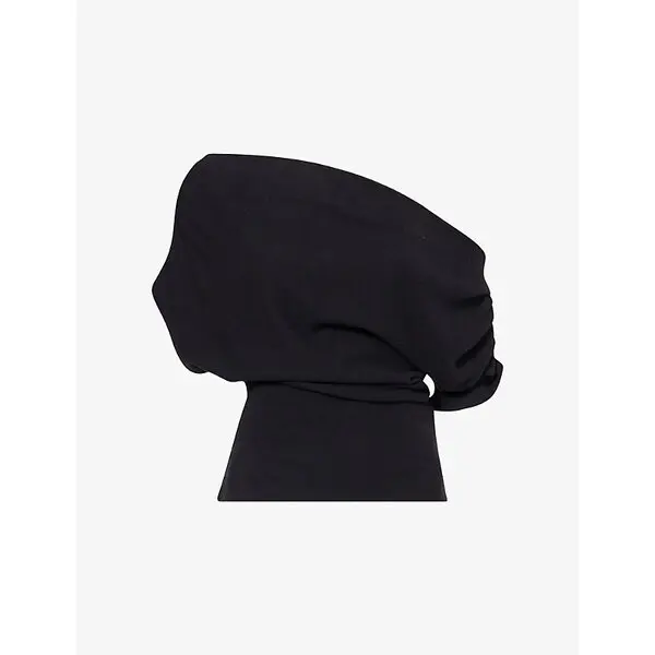 REFORMATION Iris Off-shoulder Cotton-knit Top