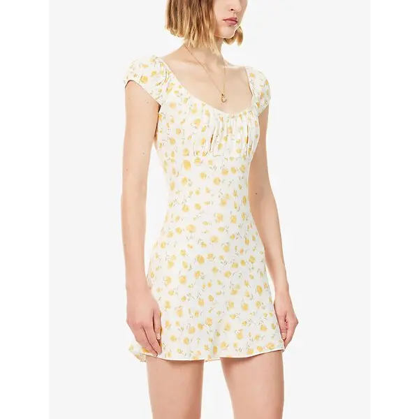 REFORMATION Lucybelle Floral-print Woven Mini Dress