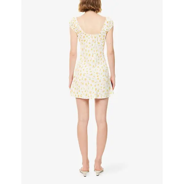 REFORMATION Lucybelle Floral-print Woven Mini Dress