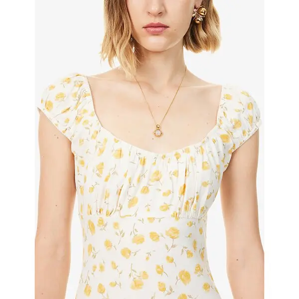 REFORMATION Lucybelle Floral-print Woven Mini Dress