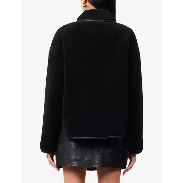 ANINE BING Camden Collared Fleece Jacket