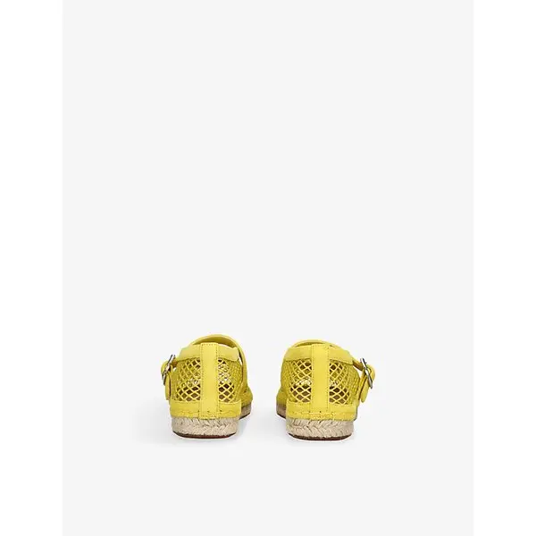 AZZEDINE ALAIA Fishnet Suede Espadrille