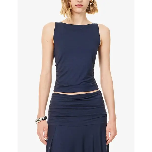 REFORMATION Demi Knit Stretch-jersey Top And Skirt Set