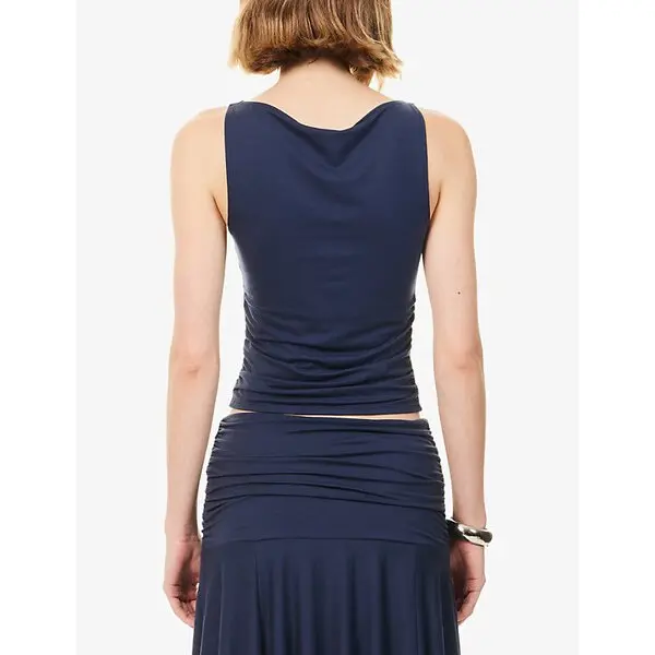 REFORMATION Demi Knit Stretch-jersey Top And Skirt Set